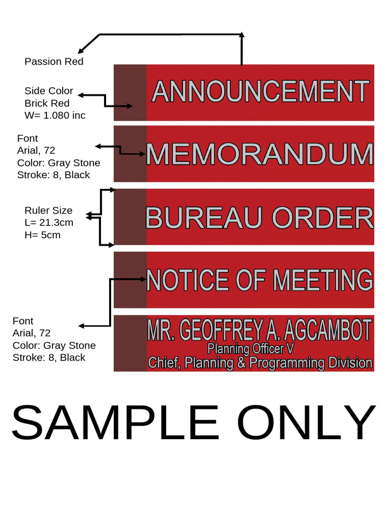Graphic Design Sample Specifications | PDF