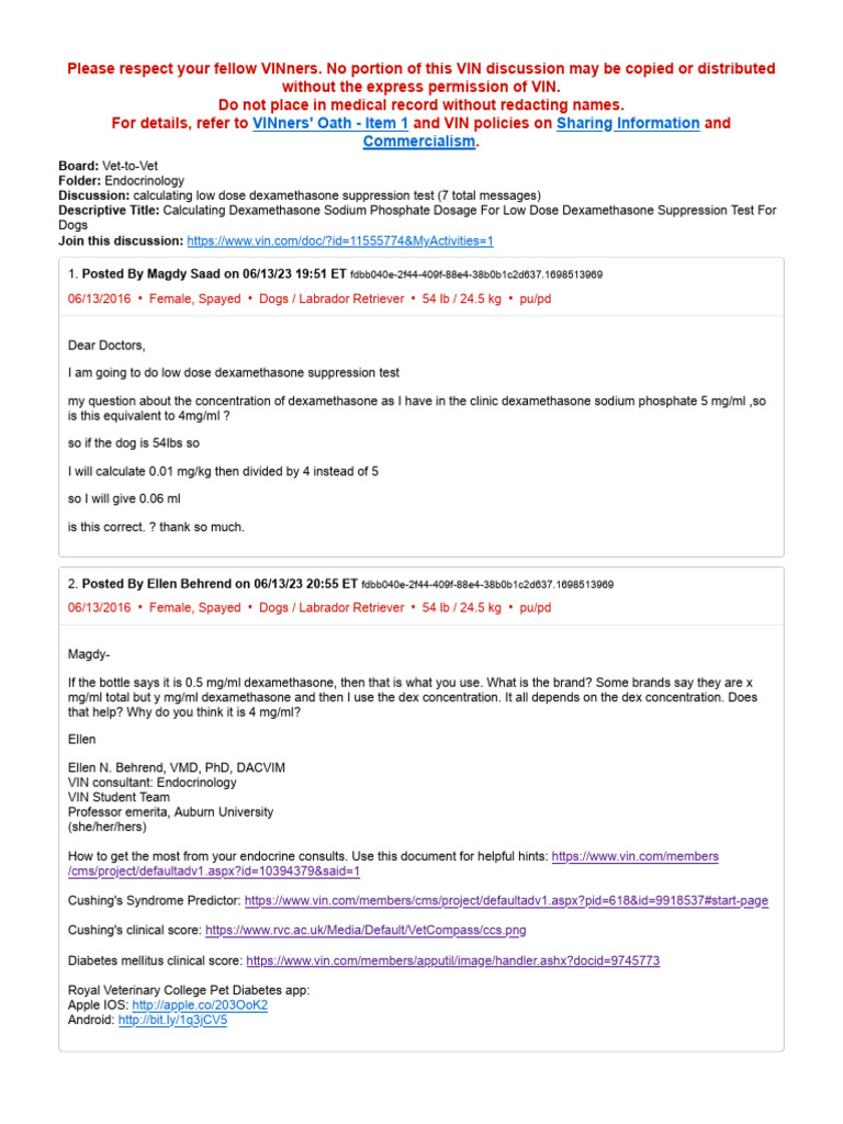 Calculating DexSP MG-ML | PDF | Dose (Biochemistry) | Chemistry