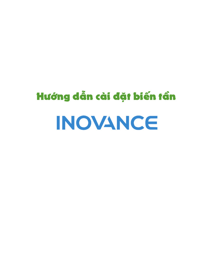 HDSD-INOVANCE (1) | PDF