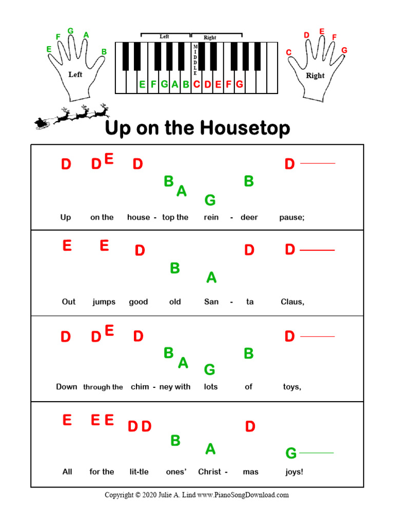 Up On The Housetop Prestaff | PDF