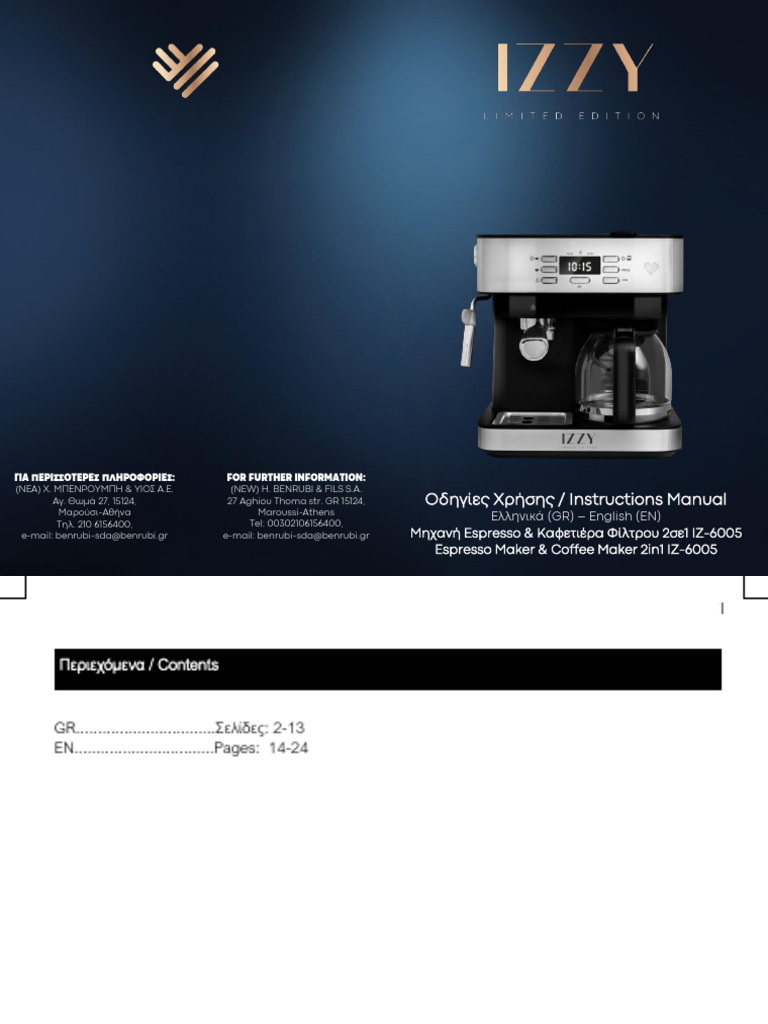 Cafereira Izzy | PDF