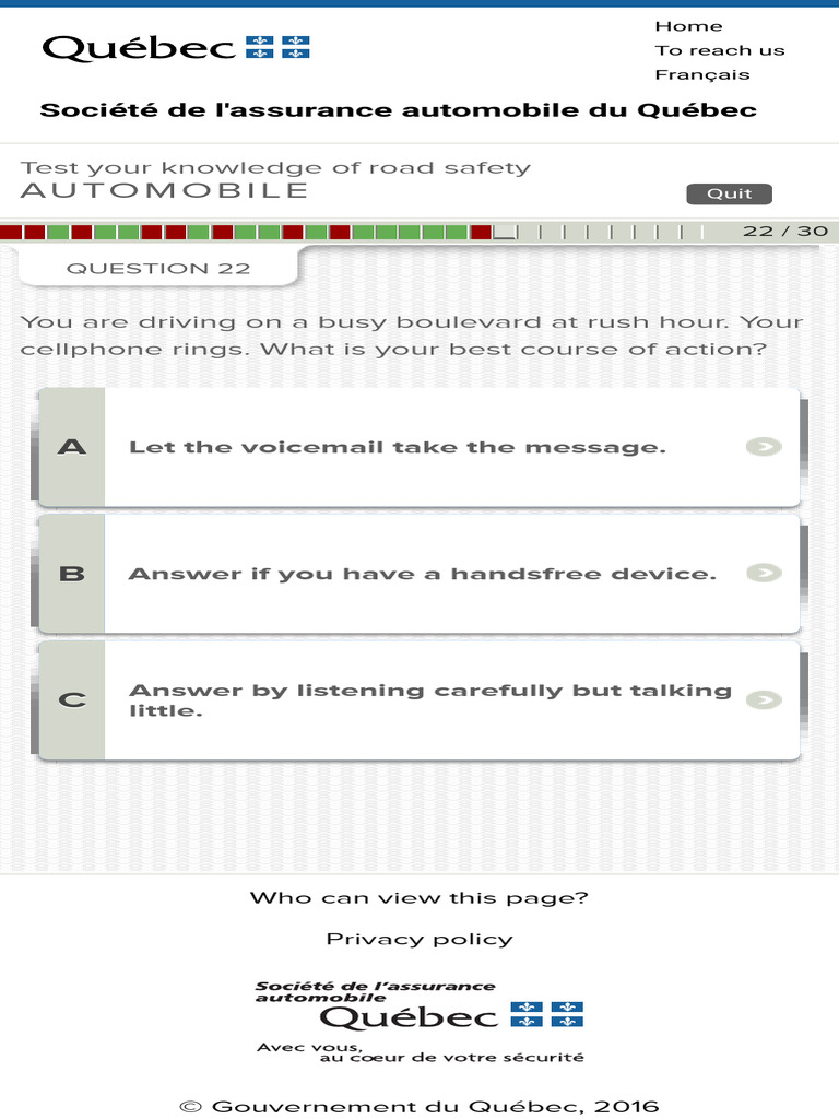 Check Your Road Safety Knowledge | PDF