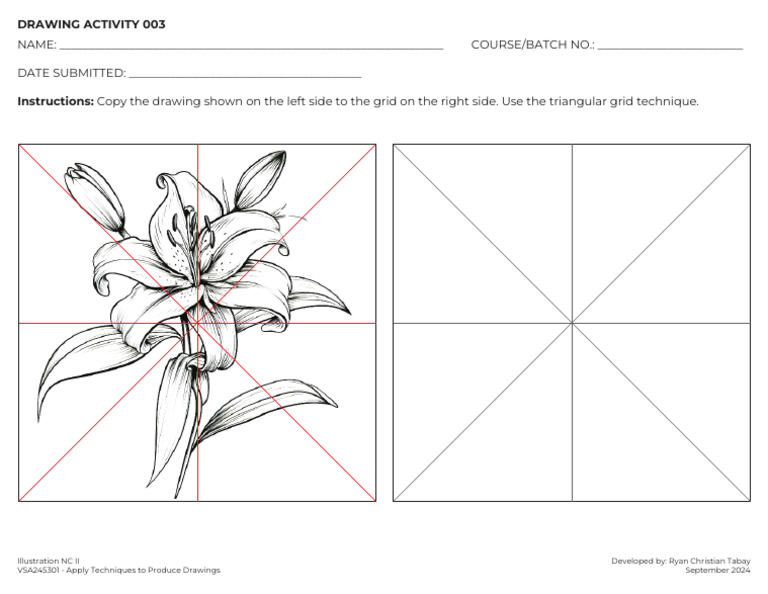 Drawing Activity 3_Triangle Technique | PDF