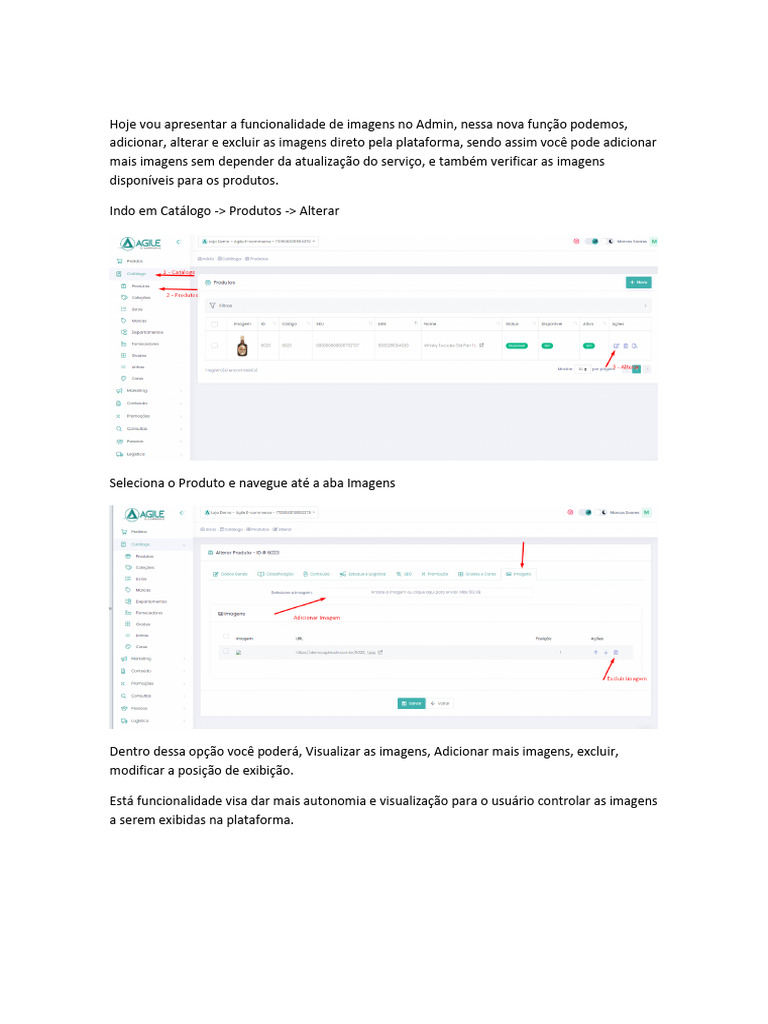 Como configurar fotos pelo Admin | PDF