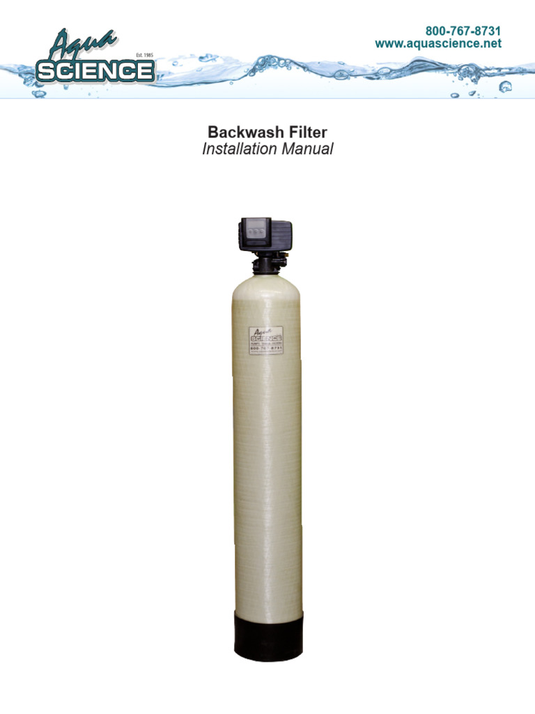 backwash_instructions | PDF | Valve | Fiberglass