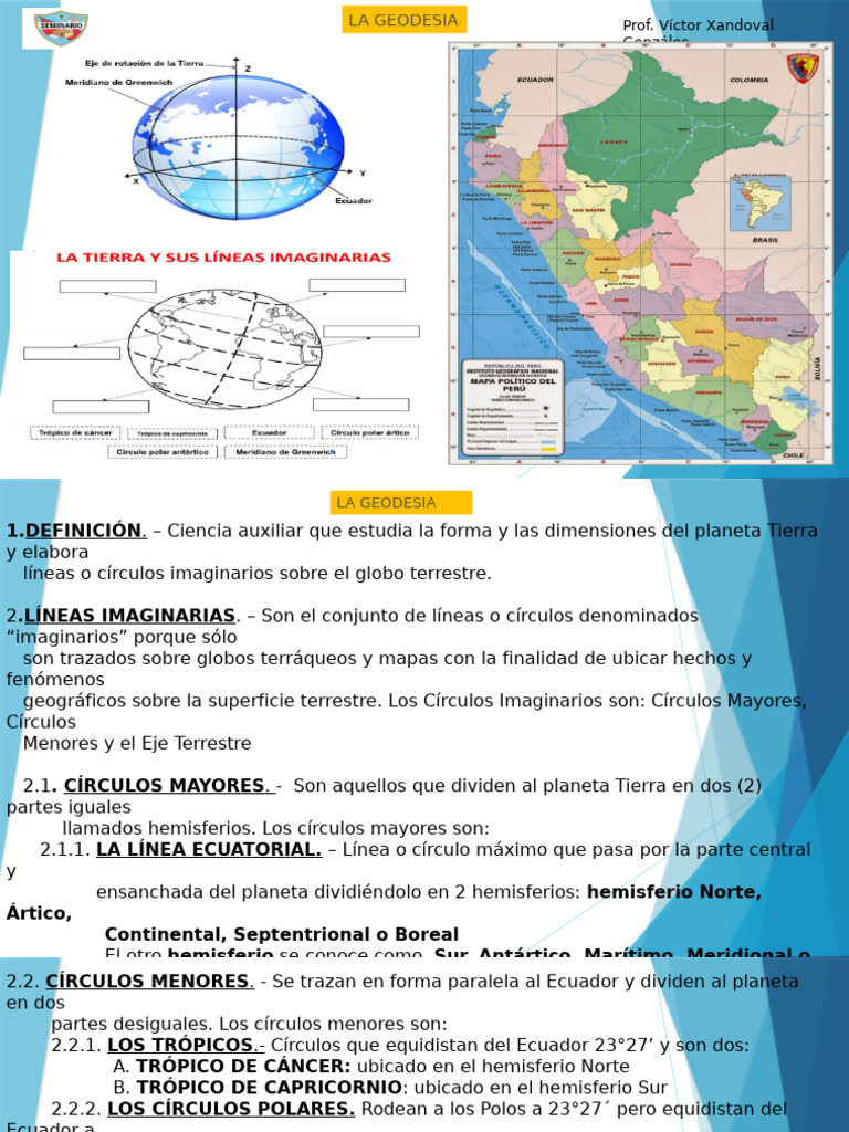 2024 SEMINARIO(1°-20) LA GEODESIA (1) | PDF | Ecuador | Longitud