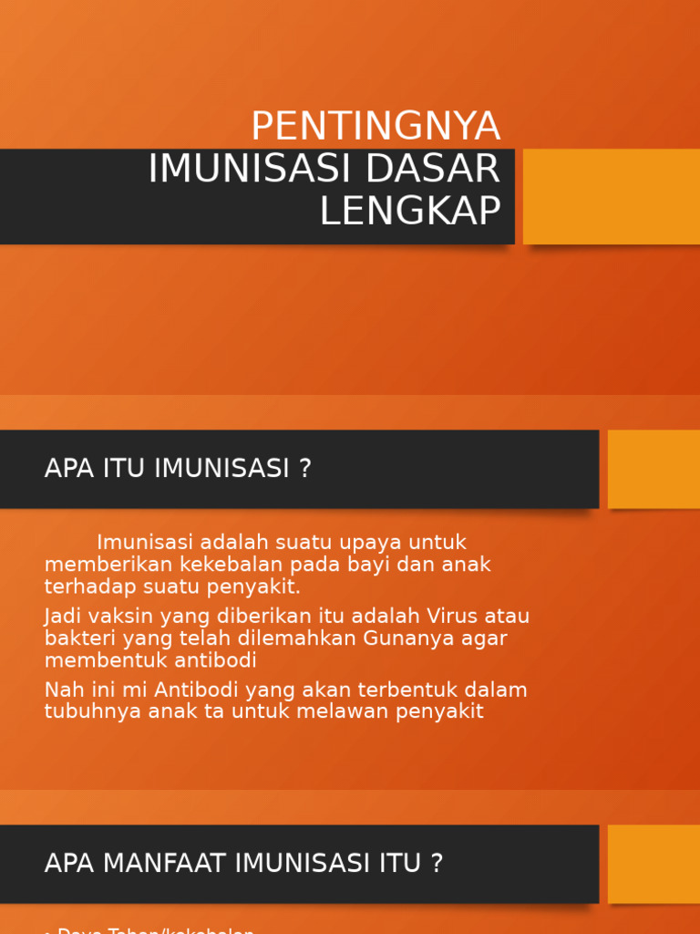 Pentingnya Imunisasi Dasar Lengkap | PDF