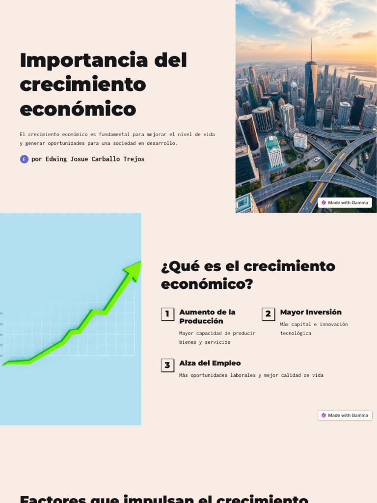 Importancia Del Crecimiento Economico | PDF | Crecimiento económico | Sustentabilidad