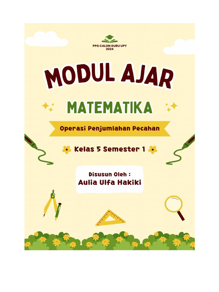 Modul Ajar Matematika Kelas 5 - Siklus 1 | PDF