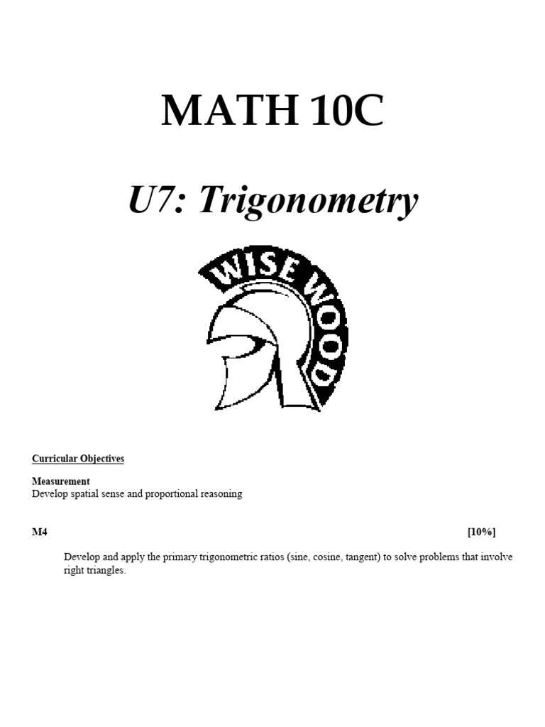 Trigonometry Study Guide | PDF | Trigonometric Functions | Trigonometry