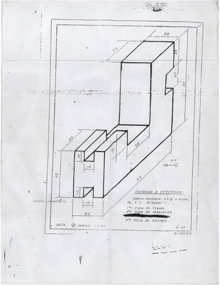 Proyeccion Ortogonal Pieza 2 | PDF