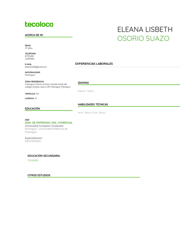 Eleana Lisbeth Osorio Suazo | PDF