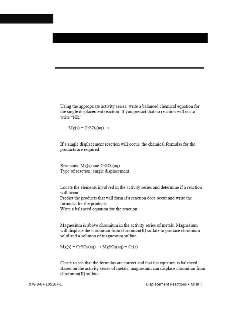 Soln Chapter 4 Practice Review Questions Pdf Chemical Reactions