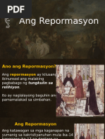Aralin 4 Ang Repormasyon at Kontra Repormasyon | PDF