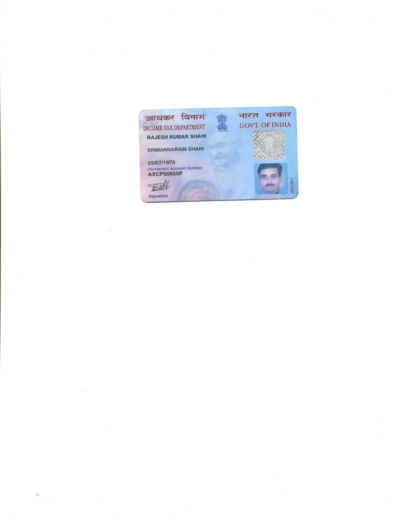 004 - Pan Card | PDF