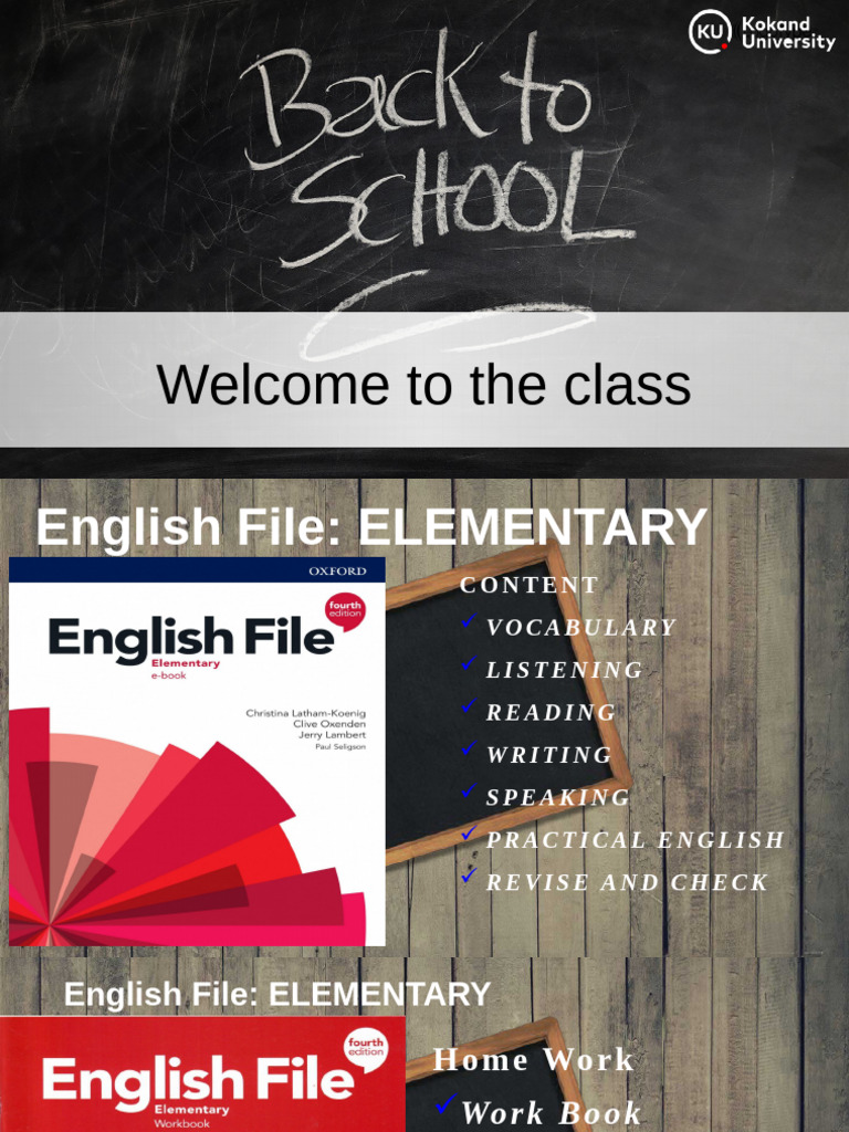 Welcome to English File Elementary | PDF