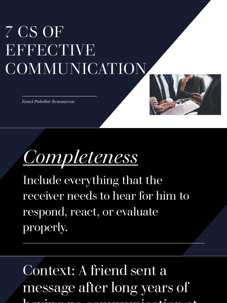LESSON 4 7 CS of Effective Communication | PDF
