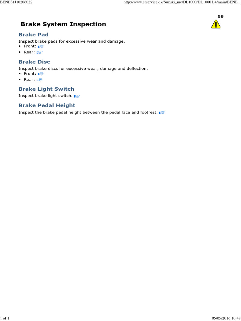 4A Brake System Inspection | PDF