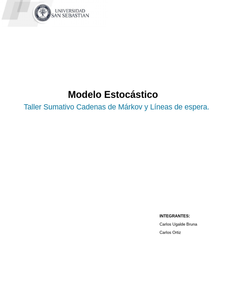Modelo Estocastico N3 | PDF