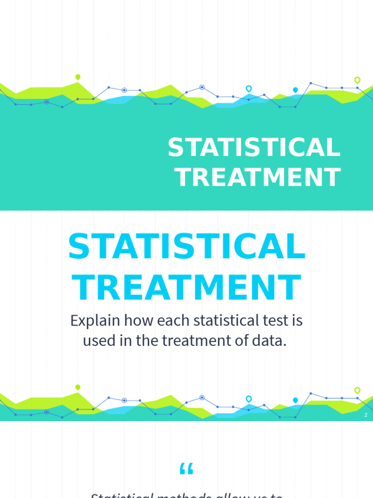 3.7 Statistical Treatment | PDF | Student's T Test | Statistics