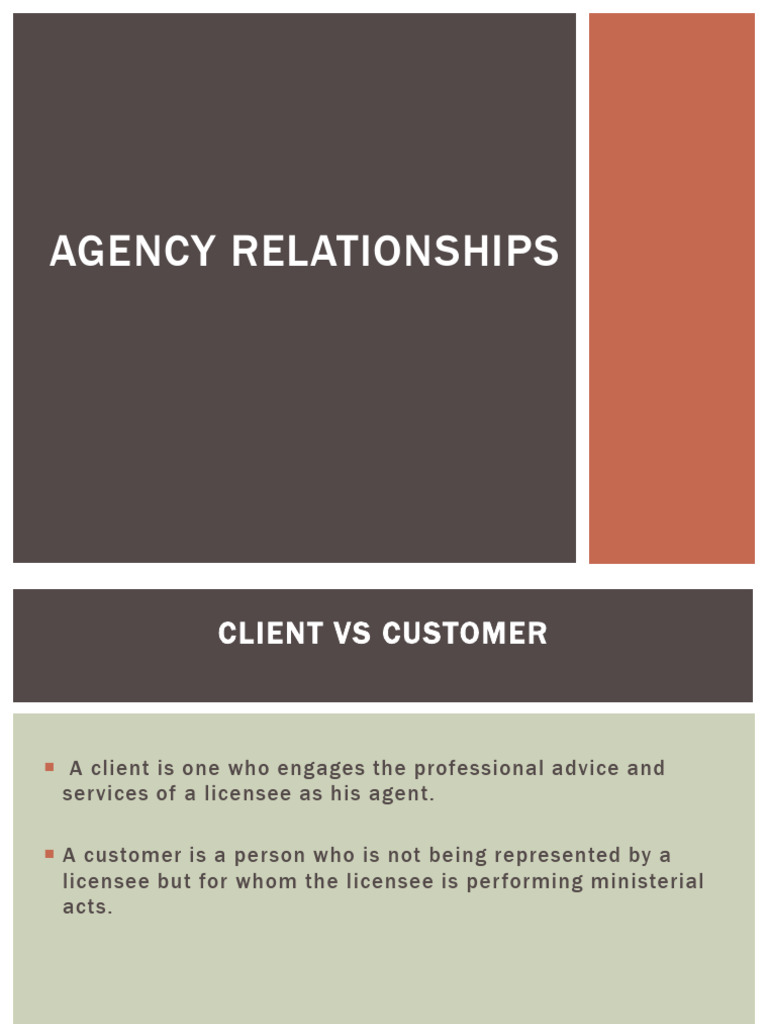 Massachusetts Agency Relationships Explained | PDF | Law Of Agency ...