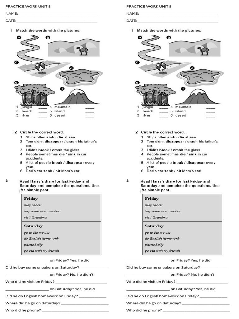 PRACTICE WORK UNIT8 | PDF | Tutankhamun | Eighteenth Dynasty Of Egypt