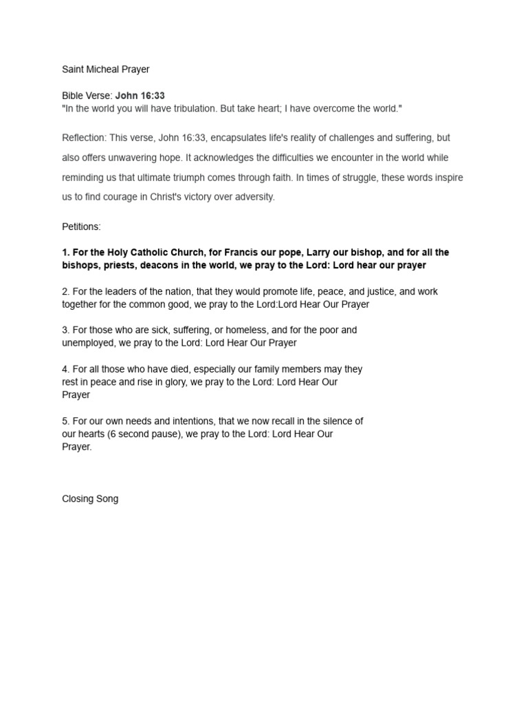 Prayer Service | PDF