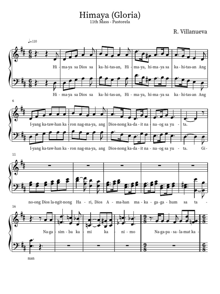 11th Mass - Himaya (Gloria) | PDF