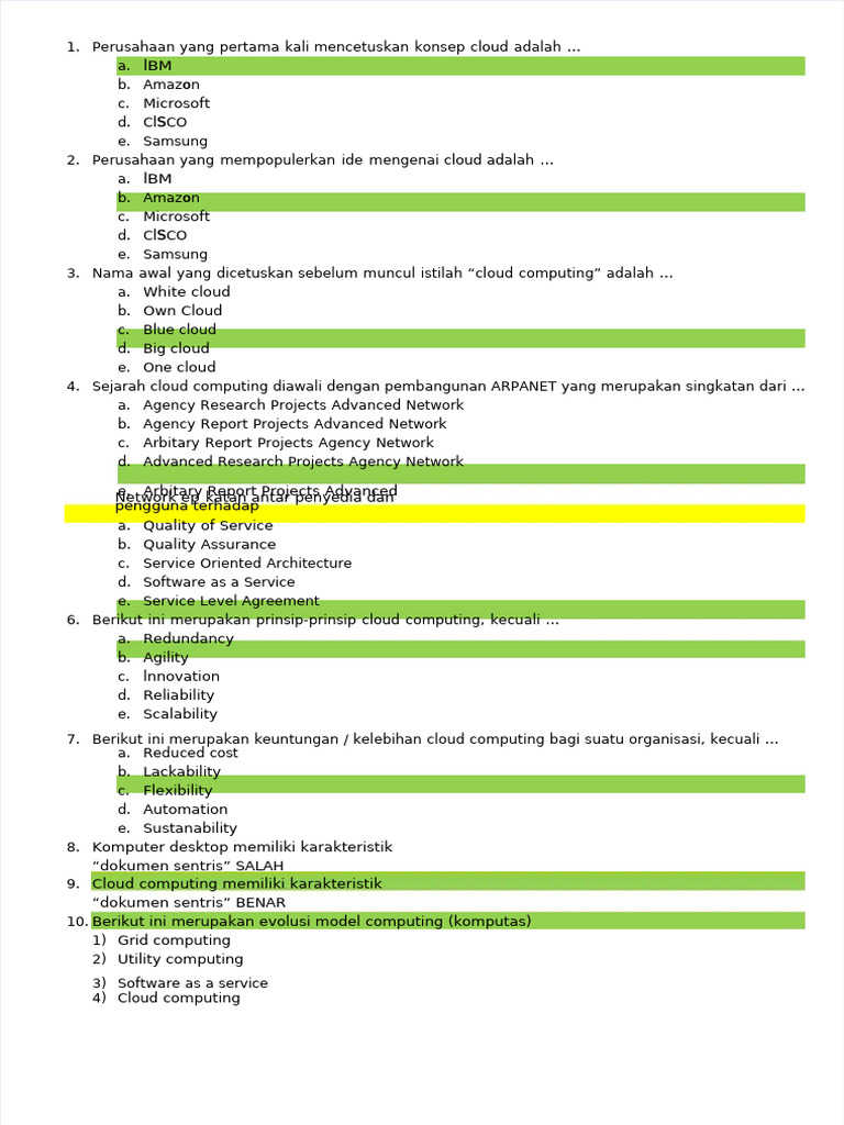 Sejarah dan Prinsip Cloud Computing | PDF