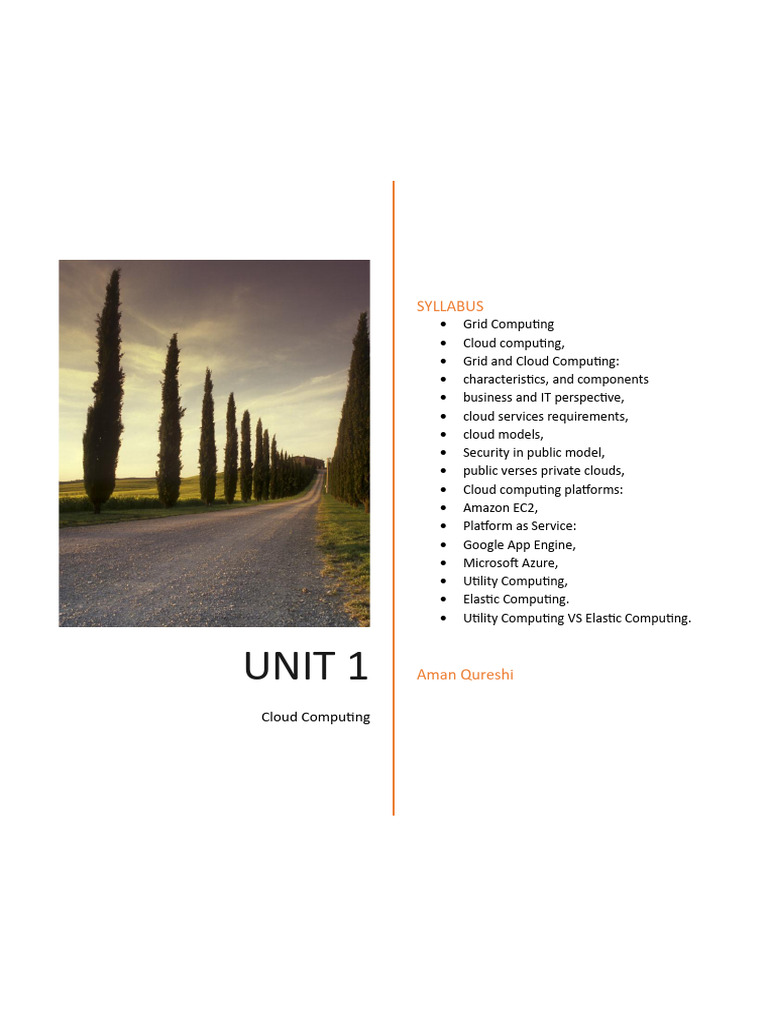 Unit 1 CloudComputing | PDF