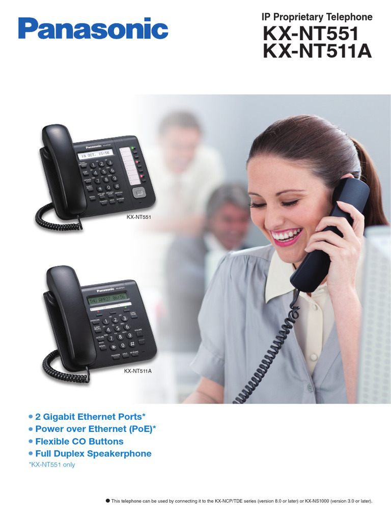 Catálogo KX-NT511_511A EN | PDF | Telephone | Telephony