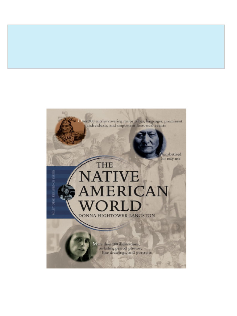 The Native American World 1st Edition Donna Hightower-Langston | PDF ...