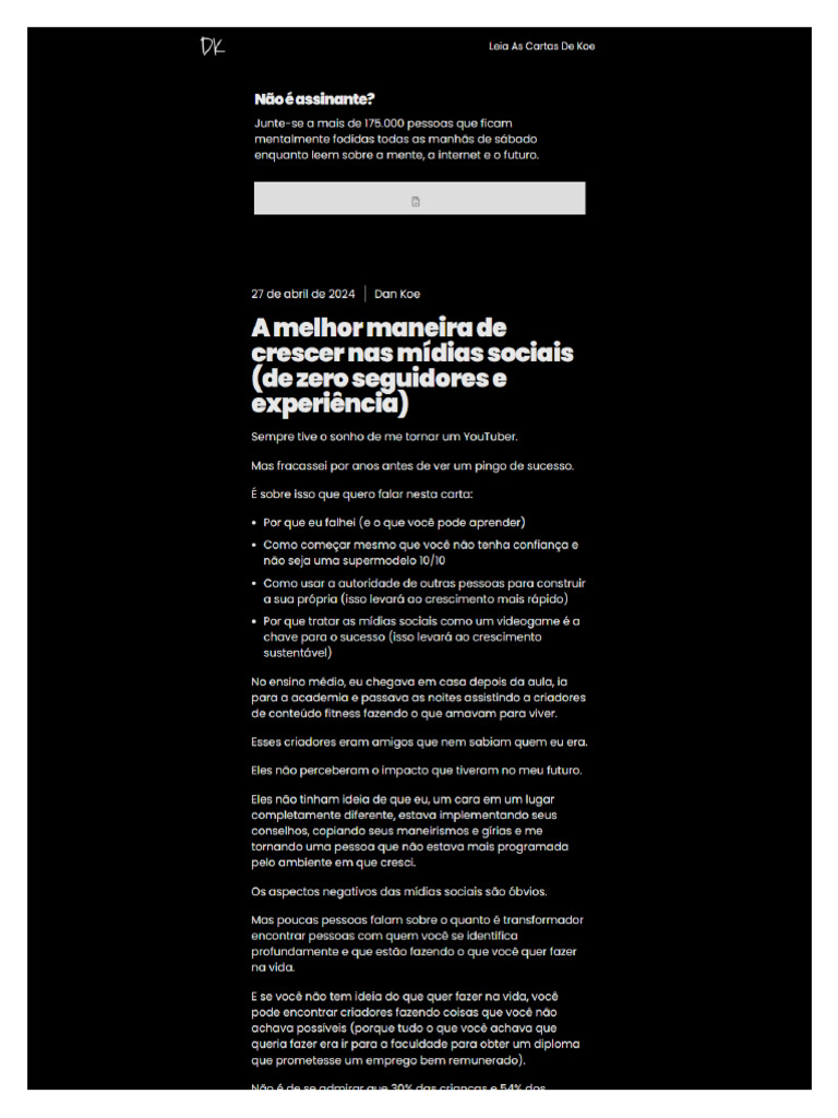 n-6 como crescer nas redes sociais | PDF