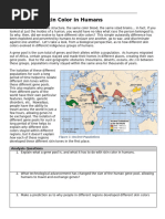 9) Biology of Skin Colour HHMI WS | PDF | Human Skin Color | Gene
