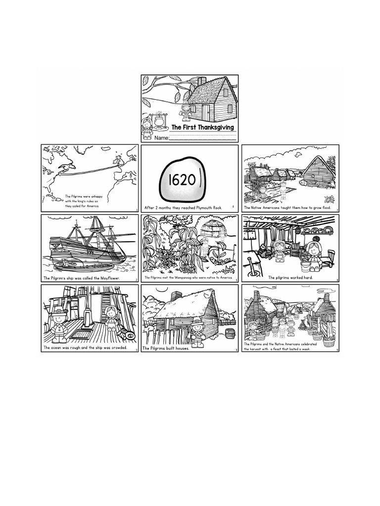 Printable Thanksgiving Story Booklet | PDF