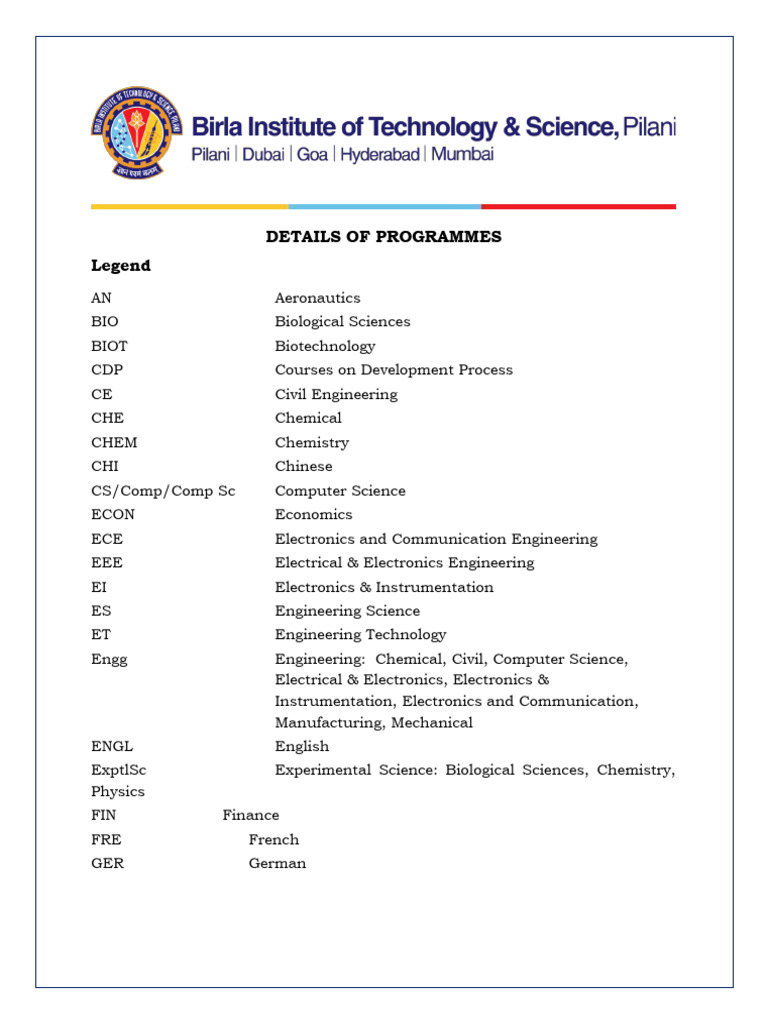 DETAILS_OF_PROGRAMMES | PDF | Electrical Engineering | Electronic Engineering