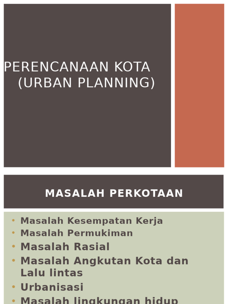 Urban Planning | PDF
