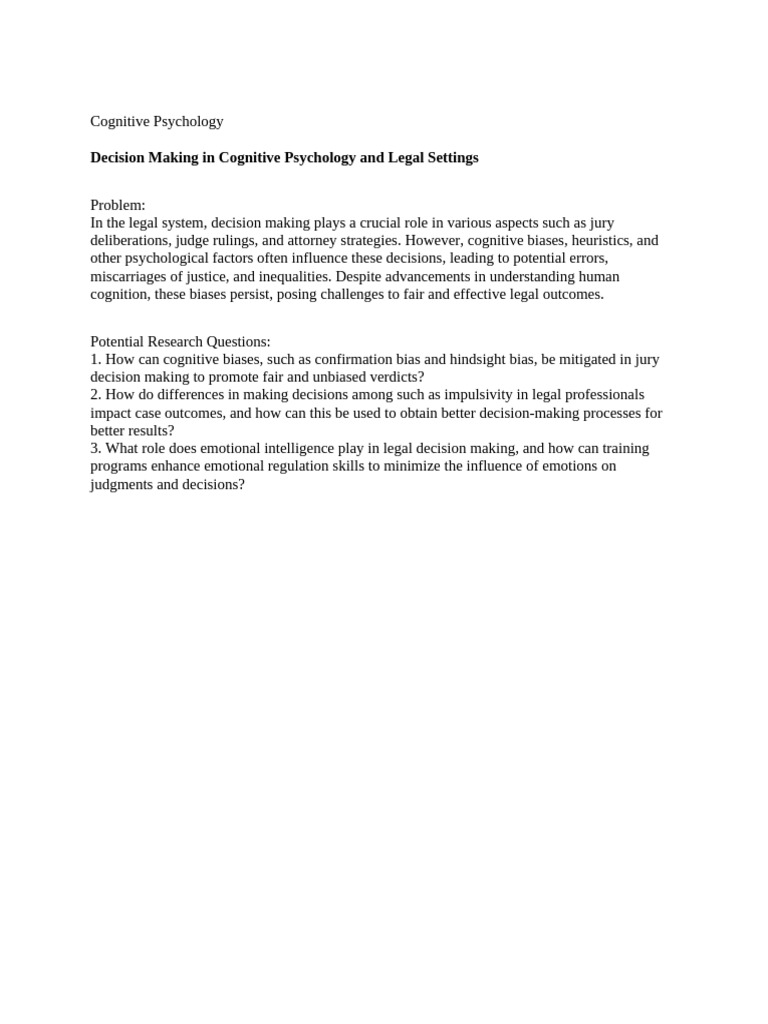 Psy540 Reaearch Prob 3Qs | PDF