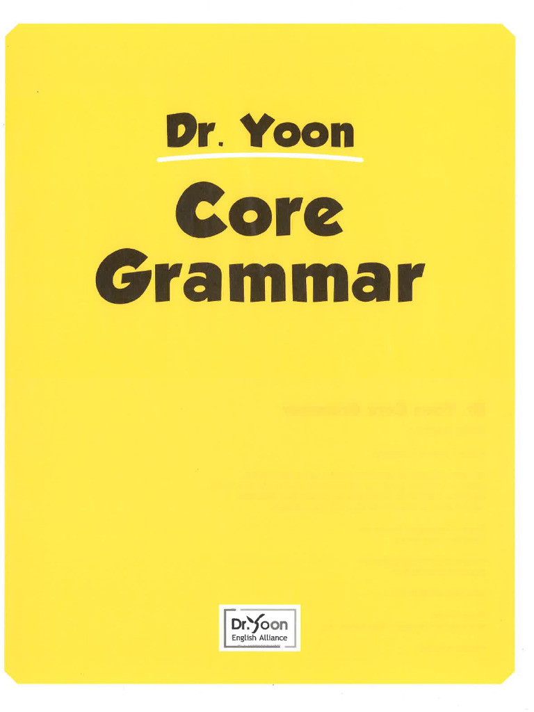 DR - Yoon Core Grammar | PDF