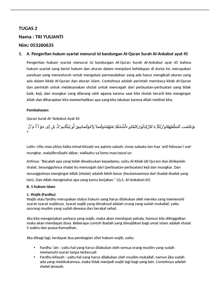 TRI YULIANTI_TUGAS 2 PAI | PDF