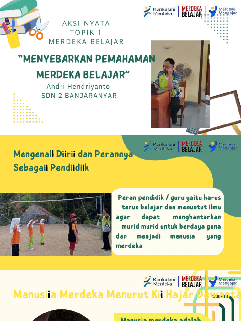 Aksi Nyata - Merdeka Belajar. ANDRI - Compressed | PDF