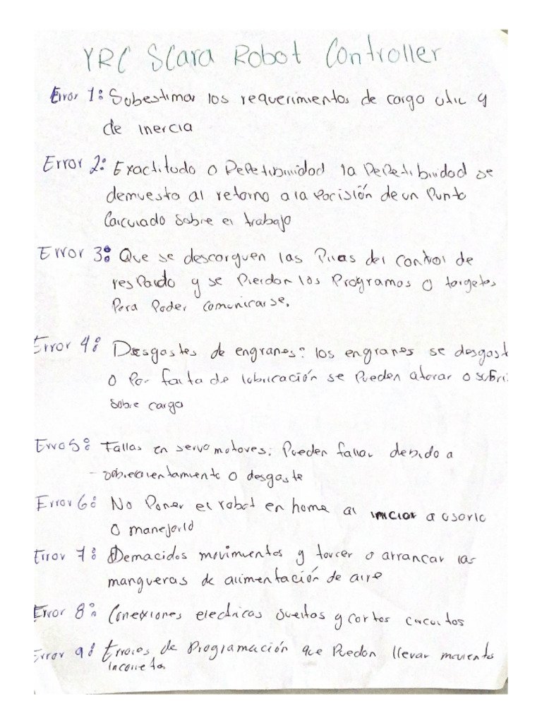 YRC Scara Robot Controller (1) | PDF