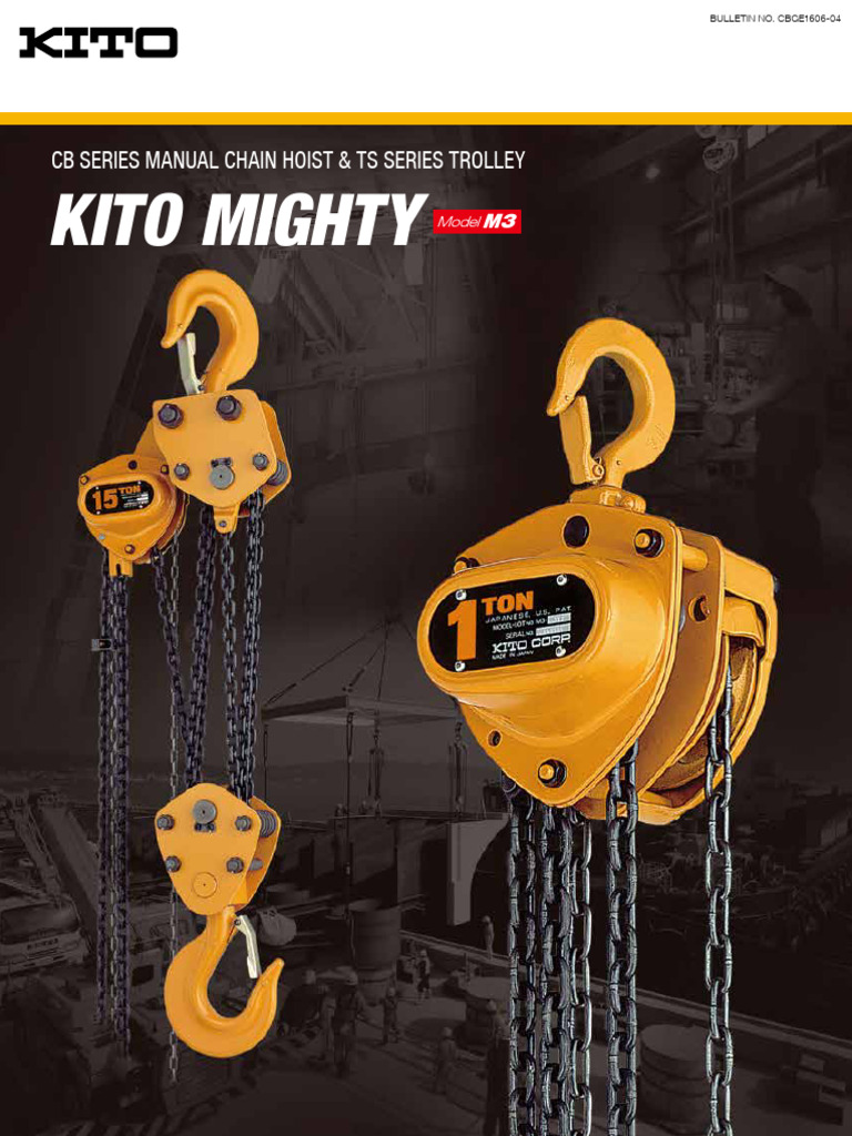 Kito_Manual Chain Hoist | PDF | Axle | Vehicles