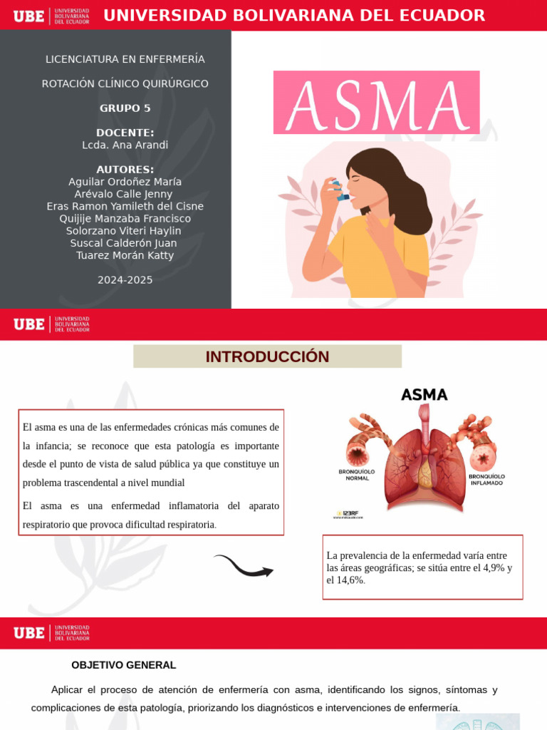 Atención De Enfermería En Asma Pdf Asma Tos