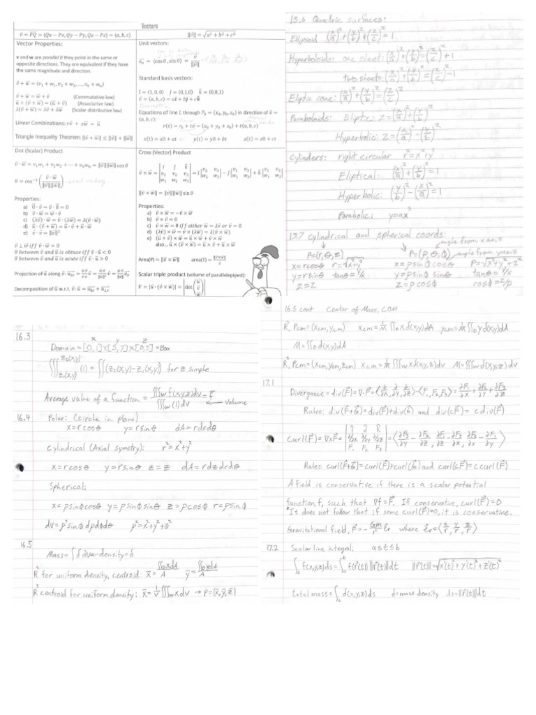 Cacl 3 Formula Sheet | PDF