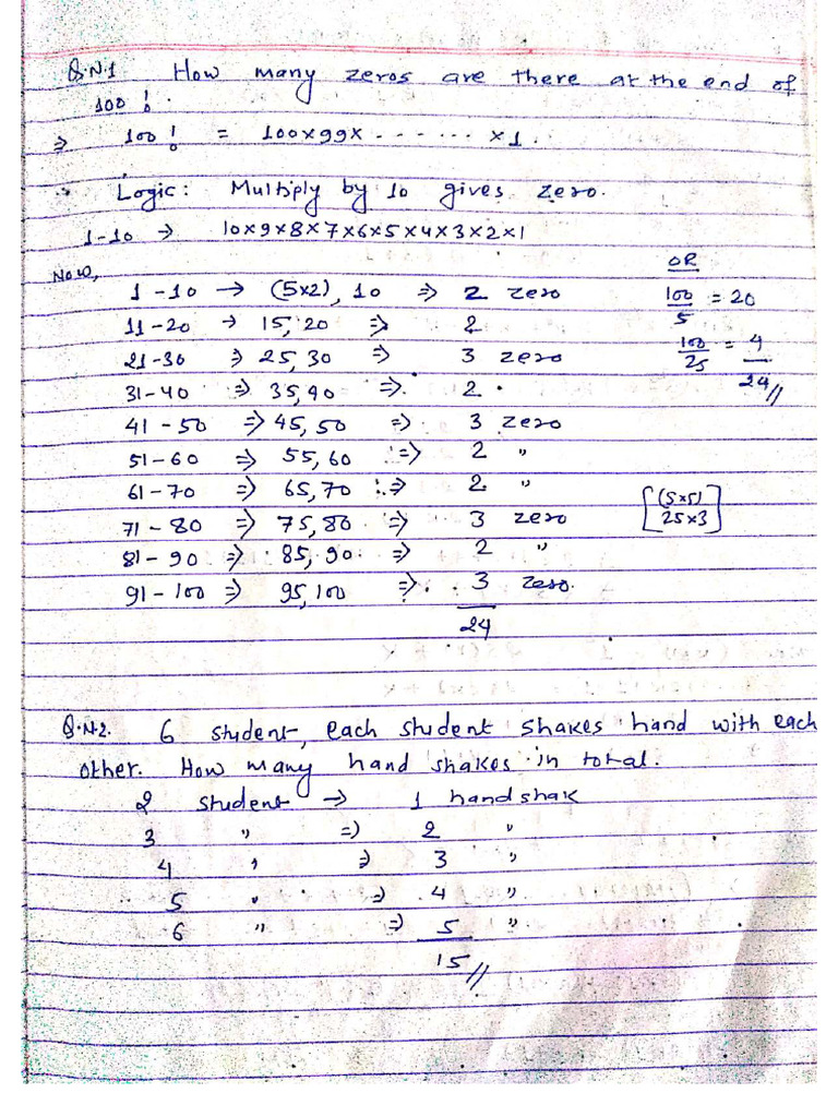 Pst Hand Written Chapter 1 | PDF