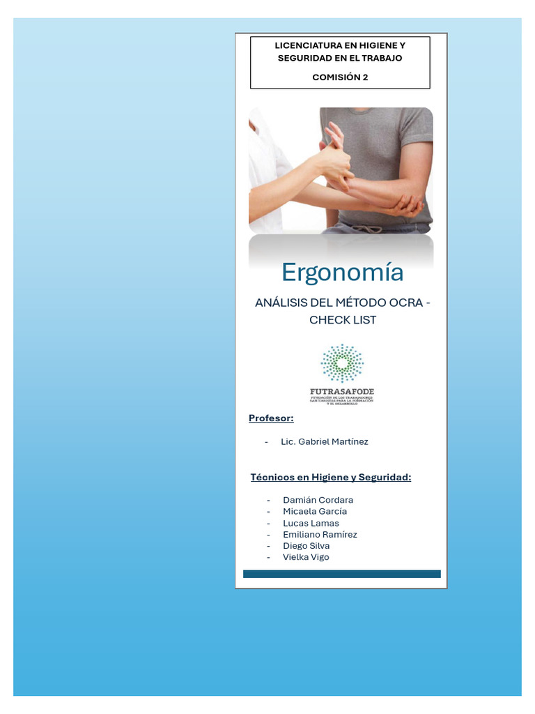 Metodo OCRA Check List Ergo | PDF | Factores humanos y ergonomía | Fuerza