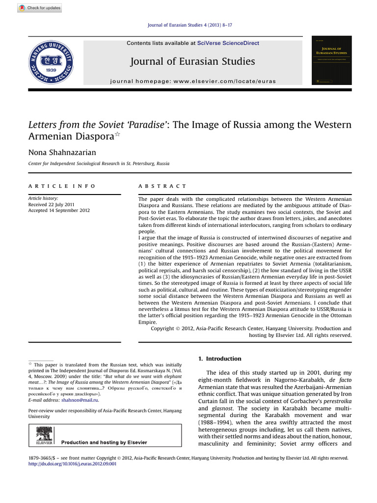 (Batch 5) Shahnazarian-2013-Letters-From-The-Soviet-Paradise-The-Image ...