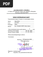 Surat Sakit Klinik Anggrek | PDF