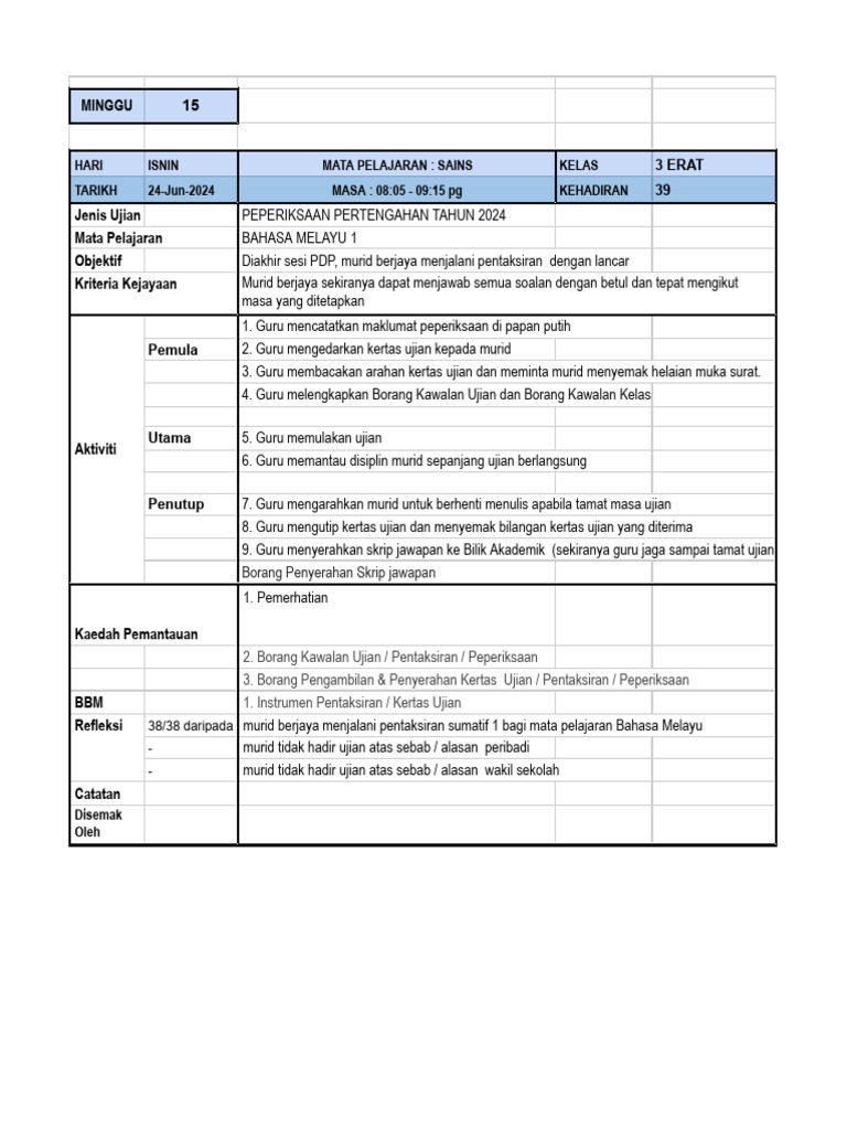 Erph Minggu 15 - 2024 | PDF